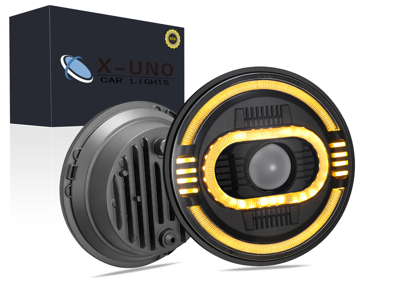 7" Faro Delanteros Ultra Brillo Hi/lo Beam 1000% Antideslumbrante Dire ...