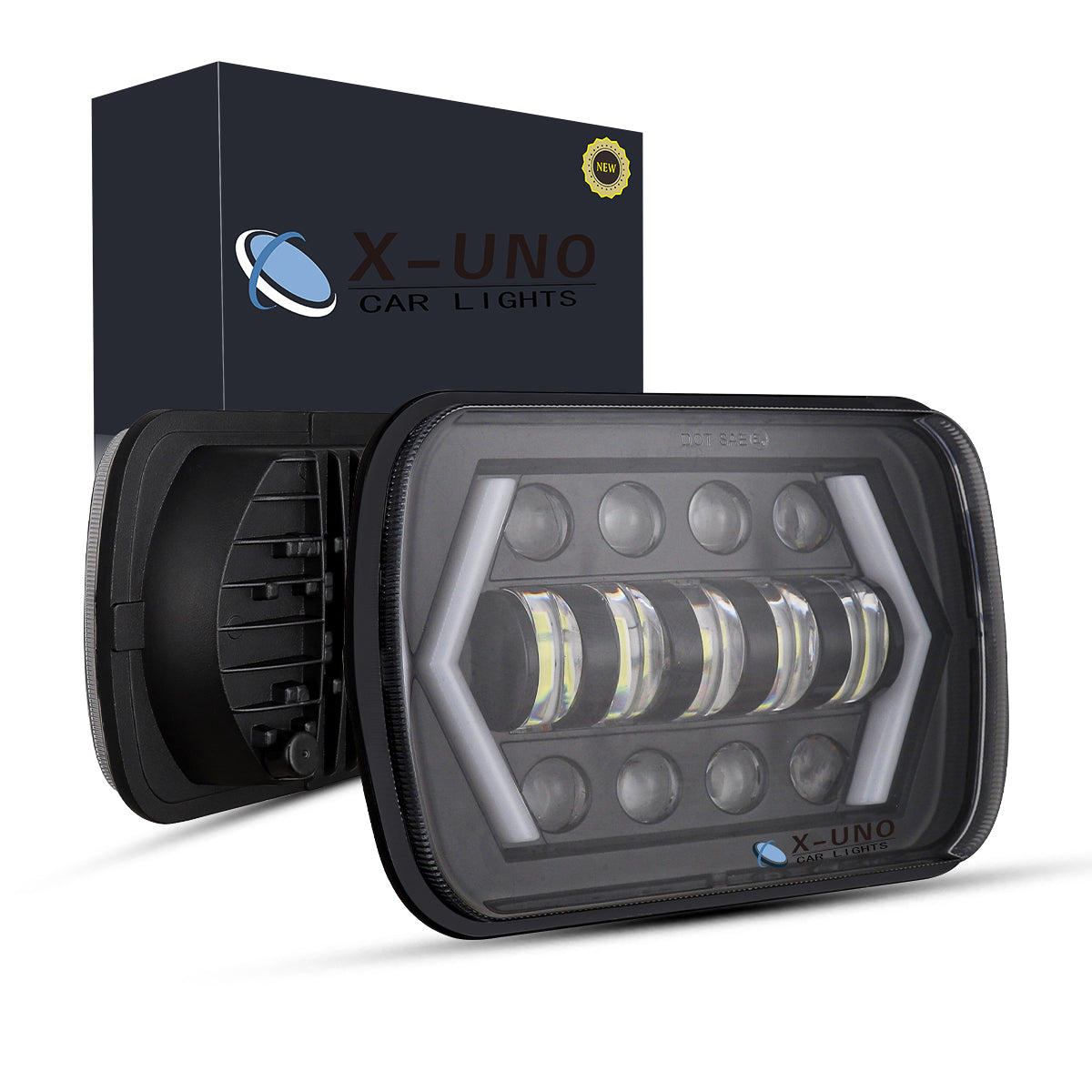 5x7'' Faro Led H4 Sealed Beam Flecha Ojos de Ángel - 1/Pzs – X-UNO CAR ...