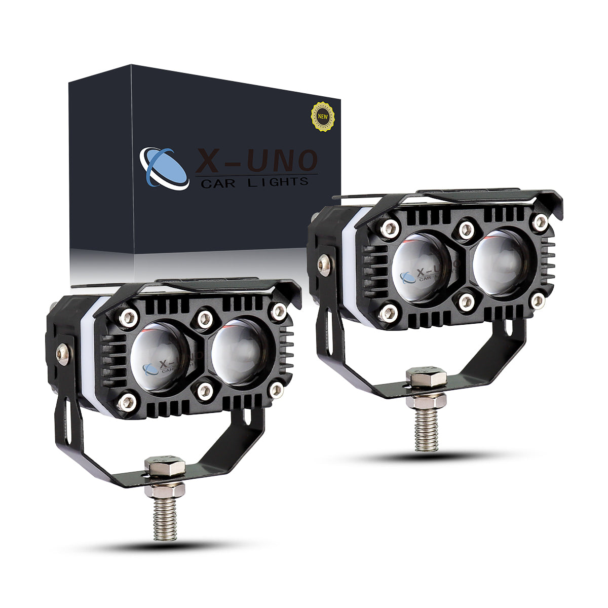 Faros Led Ultra Brillo Lupa - 1/Par – X-UNO CAR LIGHTS