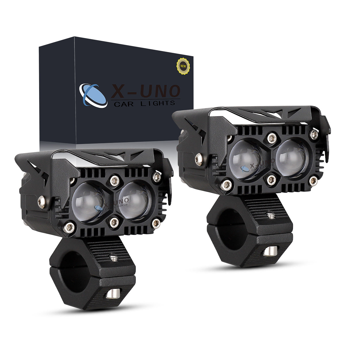 Exploradoras Faros Lupas Led para Carro moto - 1/Par – X-UNO CAR LIGHTS